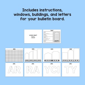 Array City Math Craft | 2nd, 3rd, 4th Grade Multiplication Arrays ...