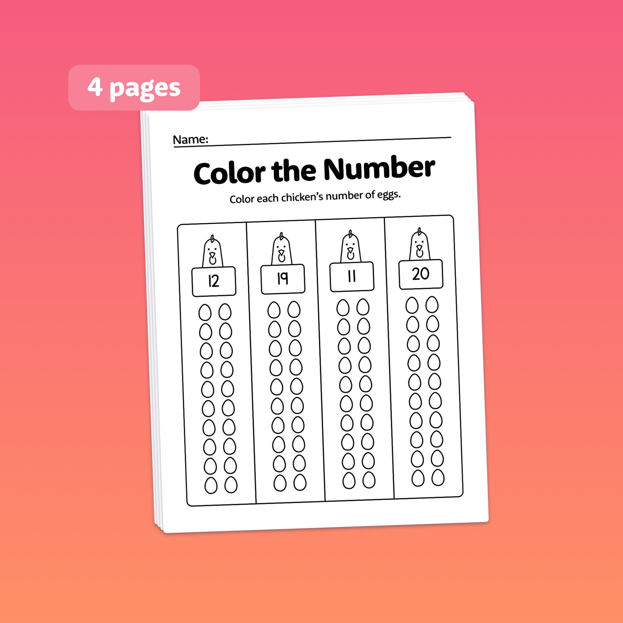Counting Numbers 11-20 | Kindergarten Number Worksheets, Teen Number ...