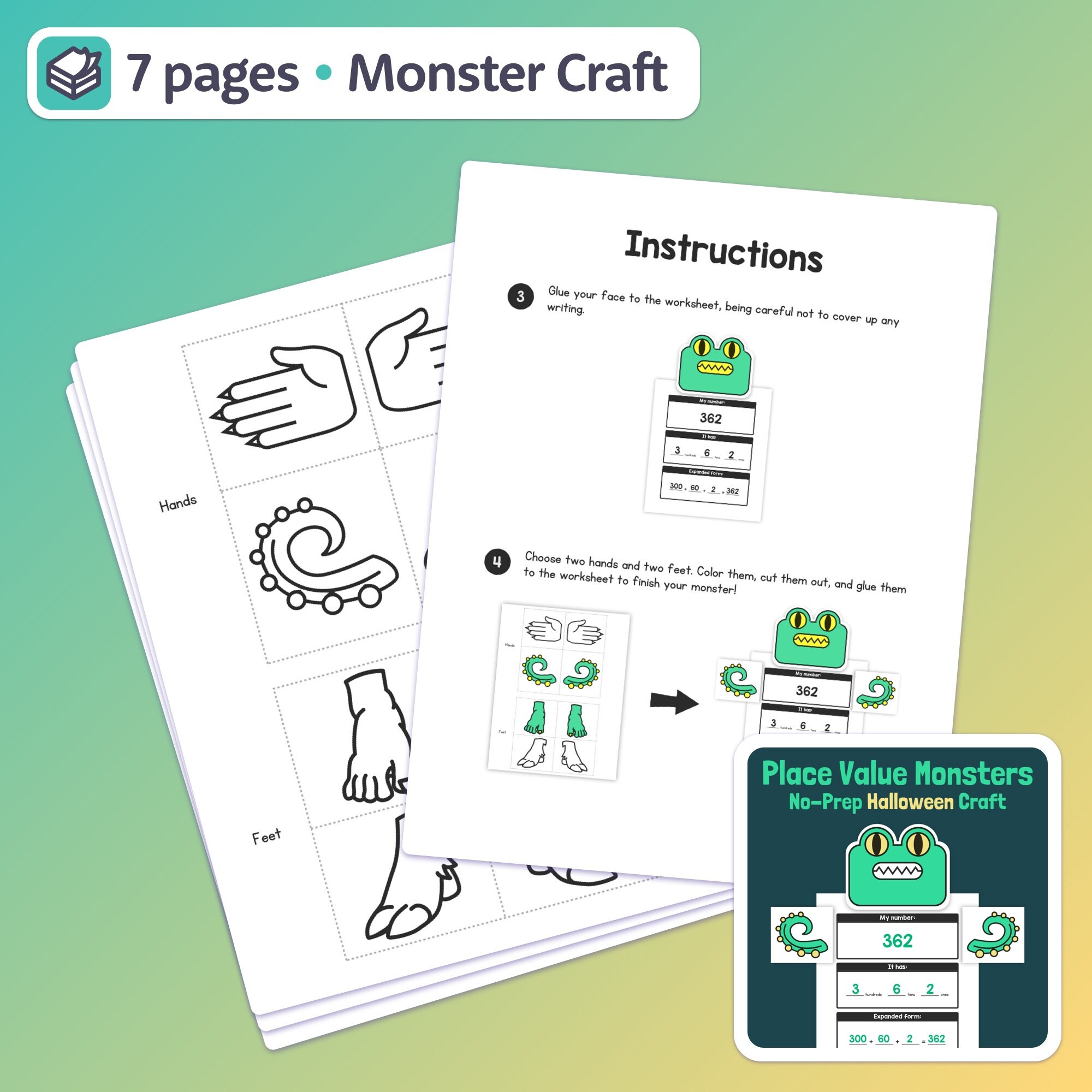 No Prep Place Value Bundle 1st, 3rd, 2nd Grade Place Value Worksheets ...