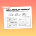 Concepts of Print Worksheets | Kindergarten Pre-reading Activities, 1st ...