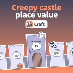 Halloween Place Value Craft | 1st, 2nd, 3rd Grade Halloween Math Craft ...