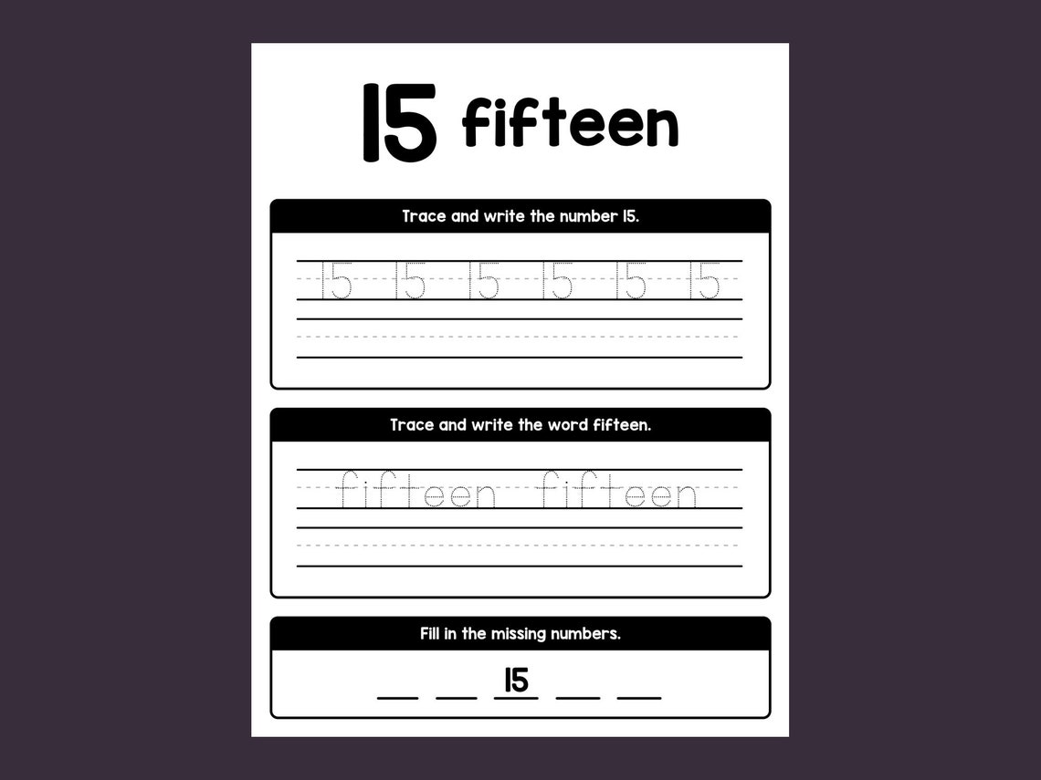 Teen Number Worksheets Kindergarten, 1st, 2nd Grade Teen Number Morning ...