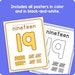 Number Posters – Pre-k, Kindergarten, 1st Grade / Math Classroom Decor ...