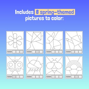 No Prep Pop Art Spring Coloring Pages | 1st, 2nd, 3rd Grade Spring ...