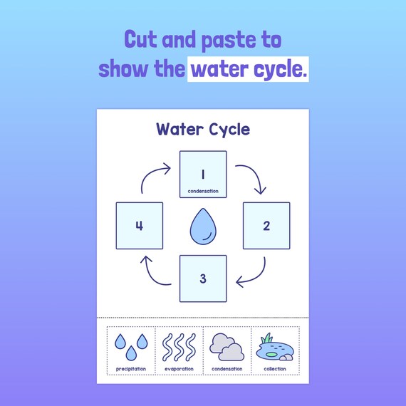Water Cycle Diagram For 2nd Grade