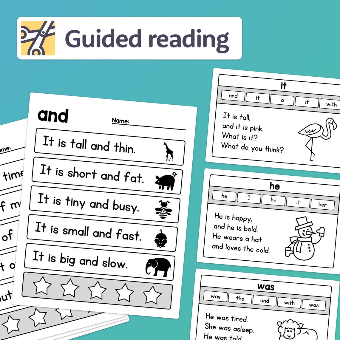 No Prep Sight Words Unit Kindergarten, 1st, 2nd Grade Sight Word ...