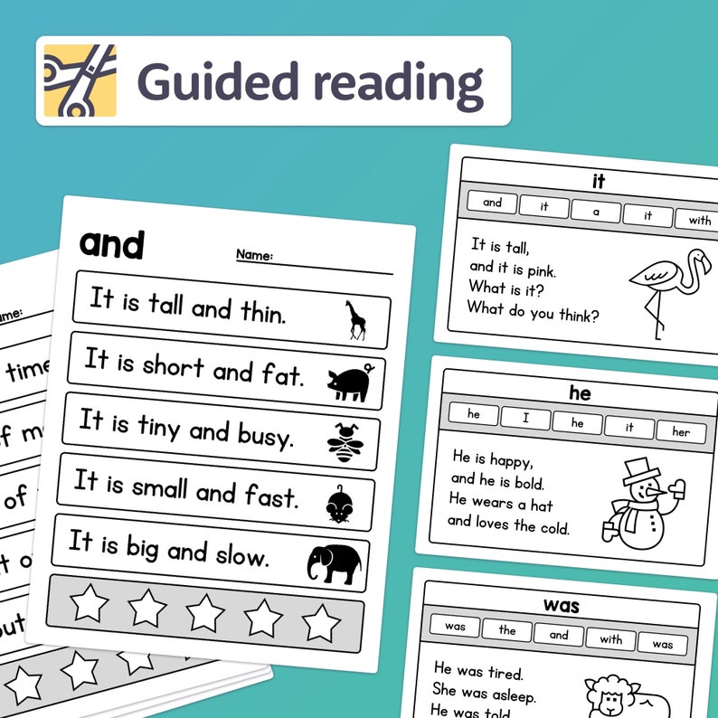 No Prep Sight Words Unit | Kindergarten, 1st, 2nd Grade Sight Word ...