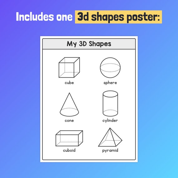 3d Shapes Worksheets Pdf