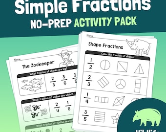 Fractions for Beginners – 1st, 2nd, 3rd Grade Simple Fractions ...