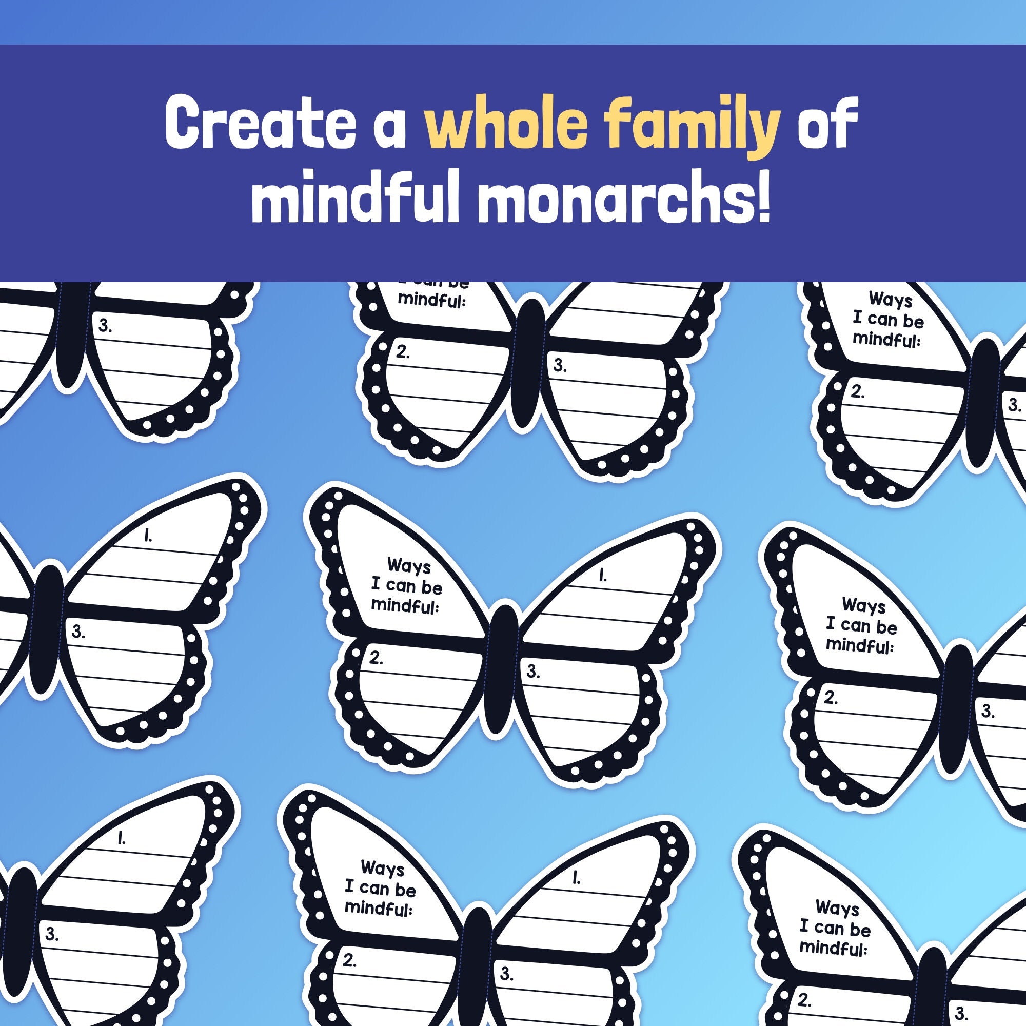 Spring Bulletin Board Mindfulness Craft | 2nd, 3rd, 4th Grade Classroom ...