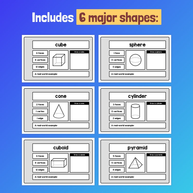 3D Shapes Activity | 1st, 2nd, 3rd Grade 3D Shapes Booklet, Common Core ...