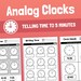 Telling Time to 5 Minutes Worksheets | 1st, 2nd, 3rd Grade Reading ...