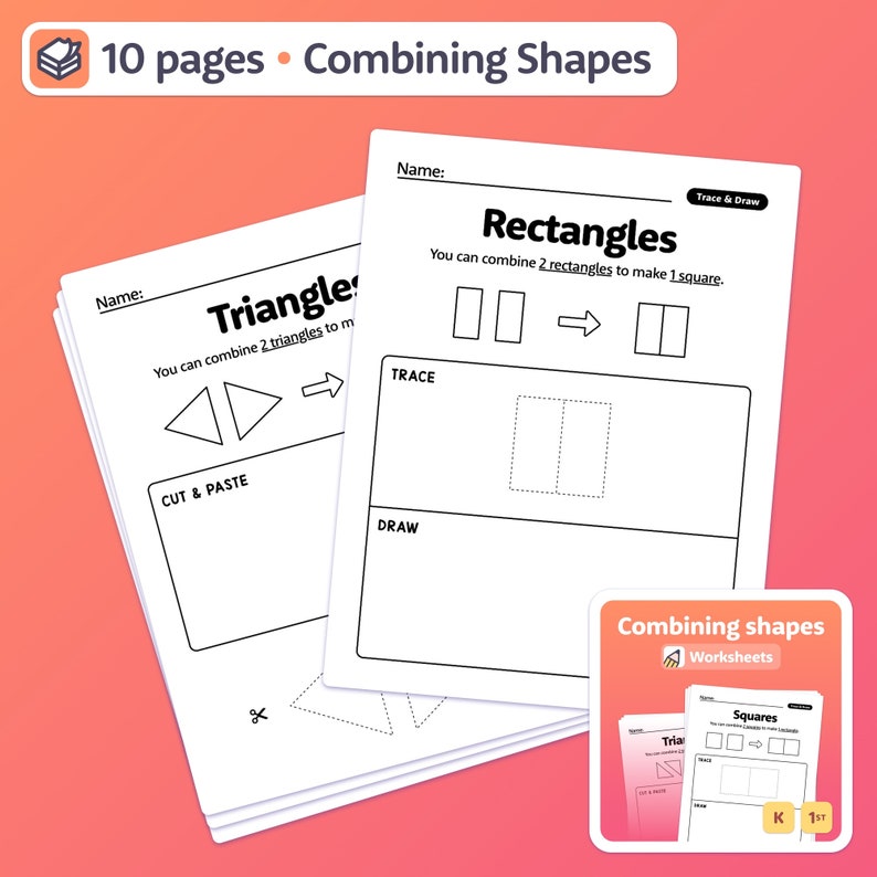 2D Shapes BUNDLE | Kindergarten Shapes, 1st Grade Shapes, 2nd Grade ...