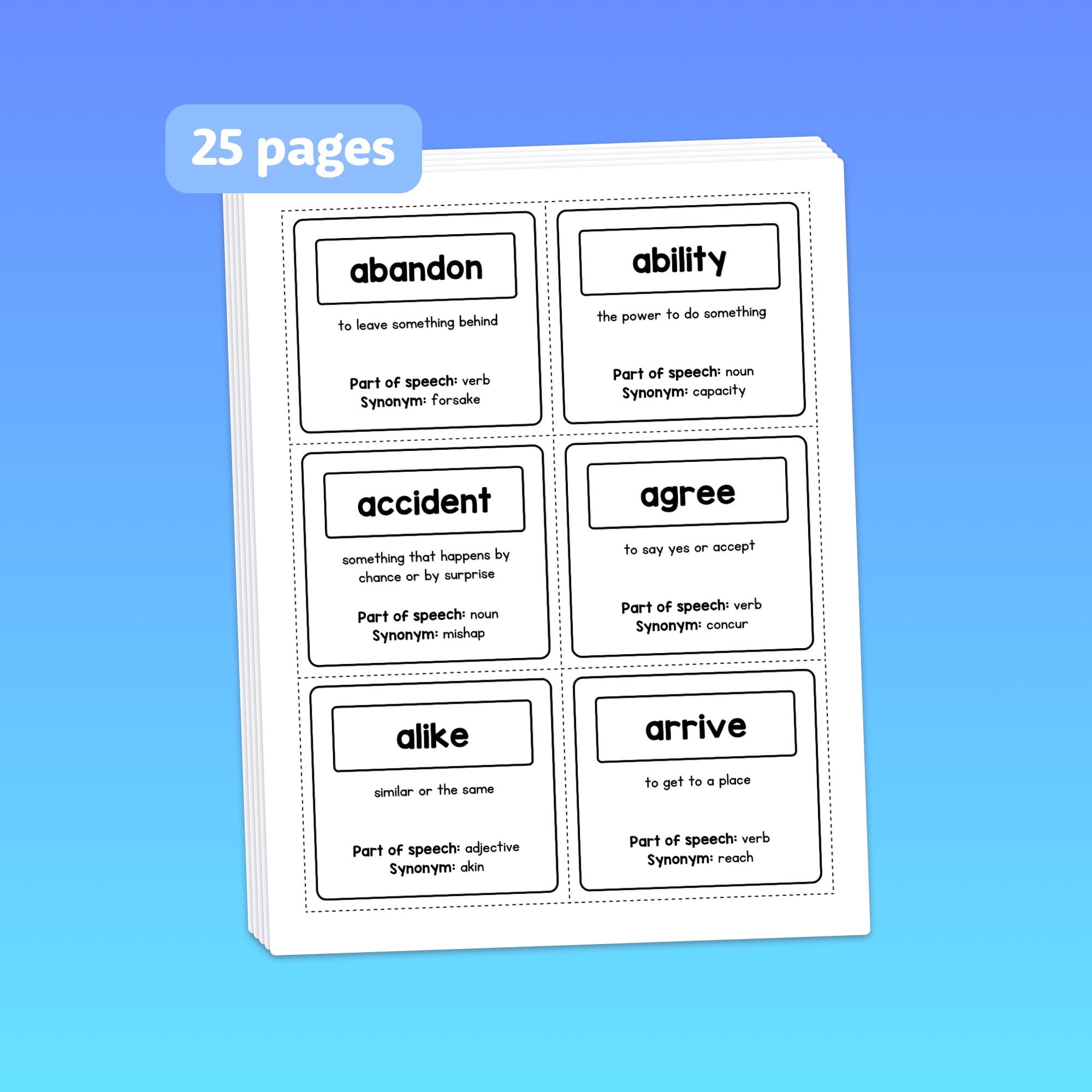 2nd Grade Vocabulary | 2nd Grade Daily Vocab Word of the Day, 2nd Grade ...