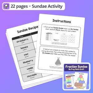 No Prep Fractions Bundle | 2nd, 3rd, 4th Grade Fraction Worksheets ...