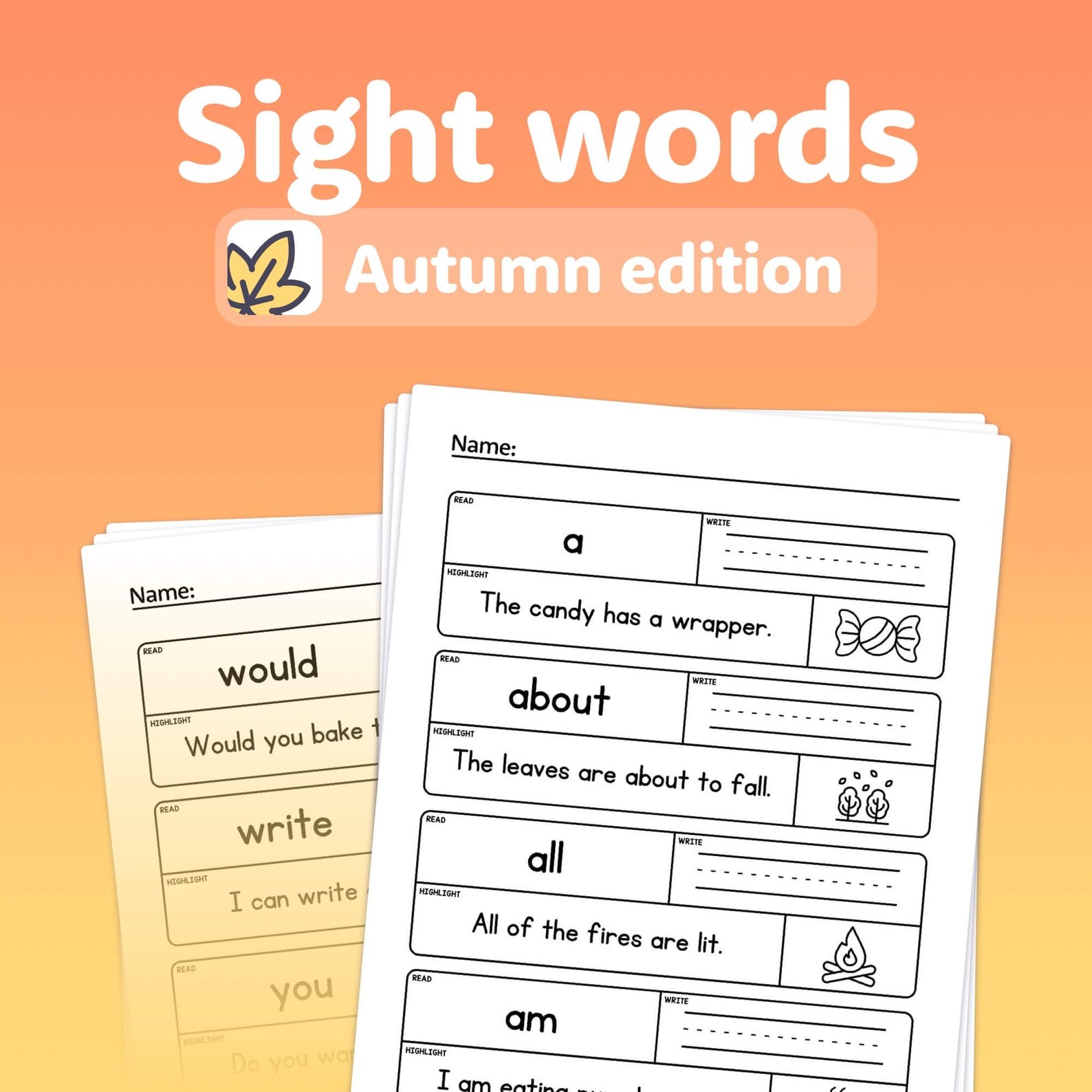 Fall Writing Bundle | Kindergarten and 1st Grade Autumn, Halloween, and ...