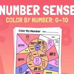 0-10 Number Sense Worksheets Pre-k Kindergarten 1st Grade - Etsy