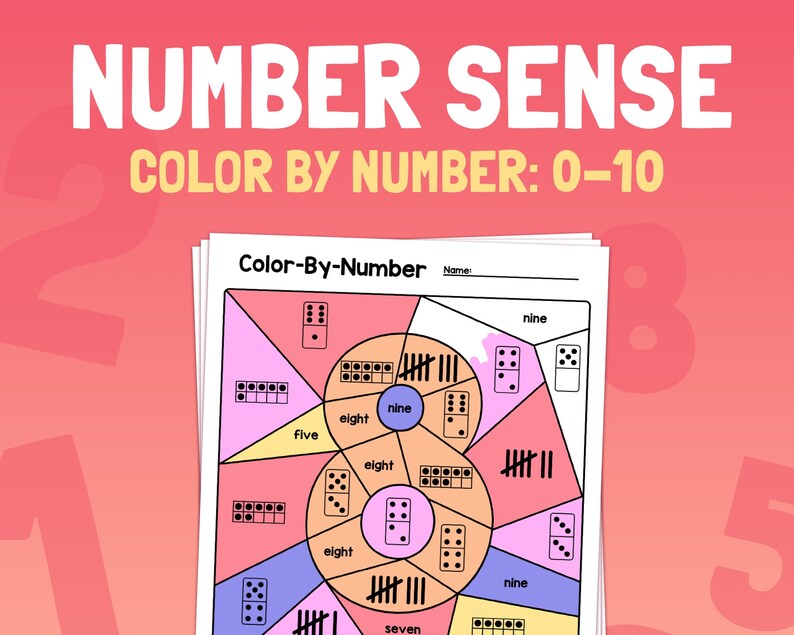 0-10 Number Sense Worksheets Pre-k Kindergarten 1st Grade - Etsy