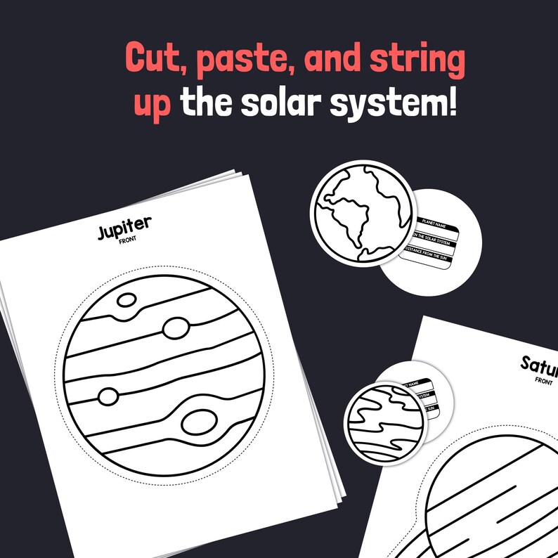 Solar System Craft | 2nd, 3rd, 4th, 5th Grade Planets Activity, Solar ...