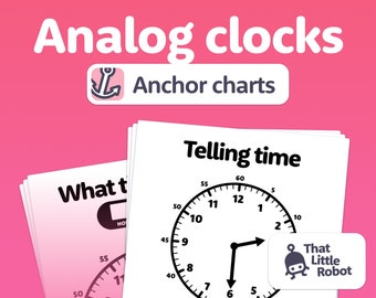 Clock Anchor Chart - Etsy