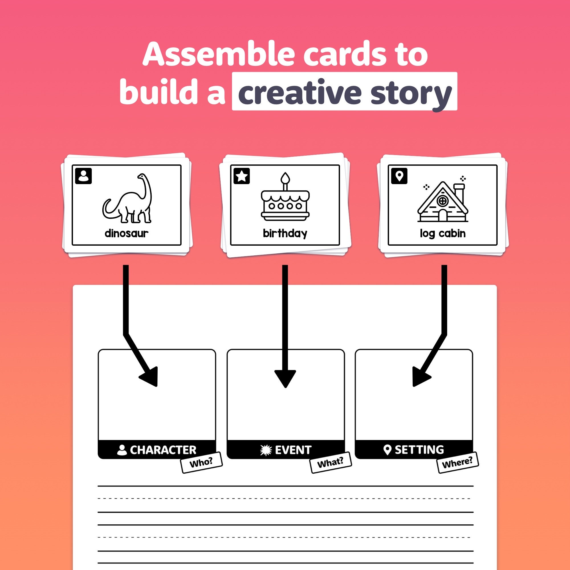 Creative Writing Center | Visual Writing Prompts, 1st & 2nd Grade Story ...