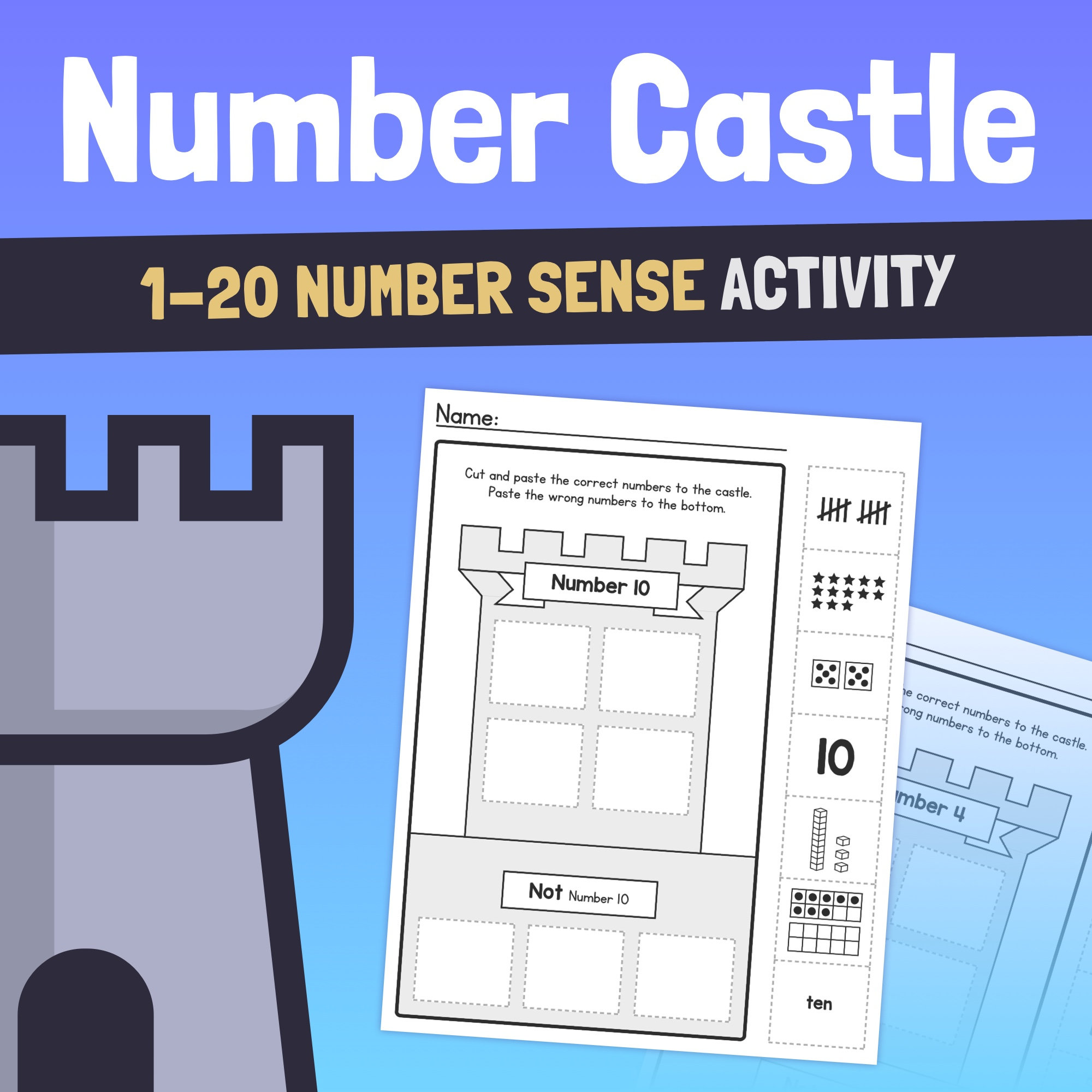 Number Sense Worksheets | Kindergarten & 1st Grade Number Activities ...