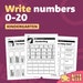 Write Numbers 0-20 Worksheets | Kindergarten Math Centers, Teen Number ...