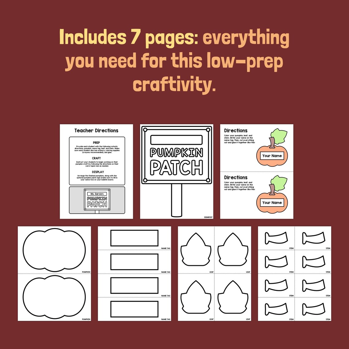 Fall Bulletin Board Idea | Kindergarten, 1st, 2nd Grade Pumpkin ...