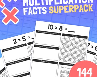 Printable Multiplication Table 1 12 - Etsy