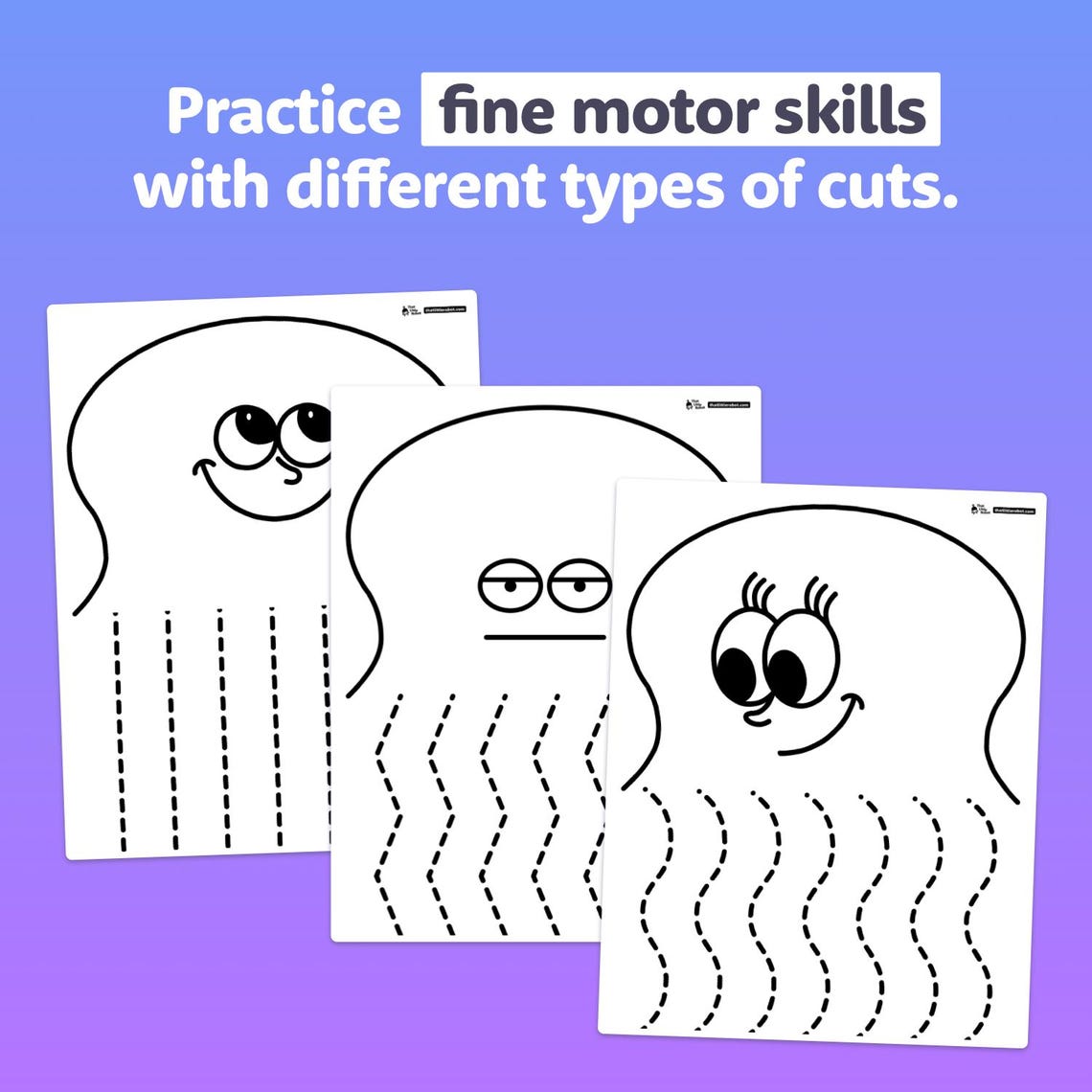 Octopus Scissor Skills Activity | Cutting Practice & Fine Motor Skills ...