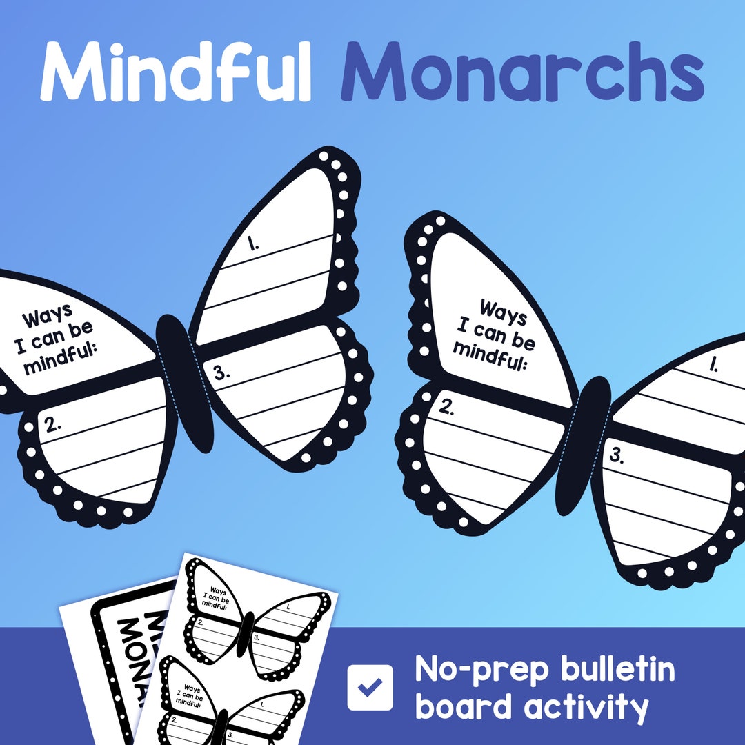 Spring Bulletin Board Mindfulness Craft | 2nd, 3rd, 4th Grade Classroom ...