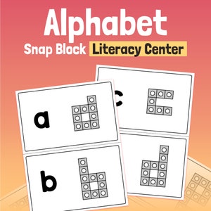 Snap Block Alphabet Center | Pre-k & Kindergarten Morning Tub Alphabet ...
