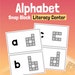 Snap Block Alphabet Center | Pre-k & Kindergarten Morning Tub Alphabet ...