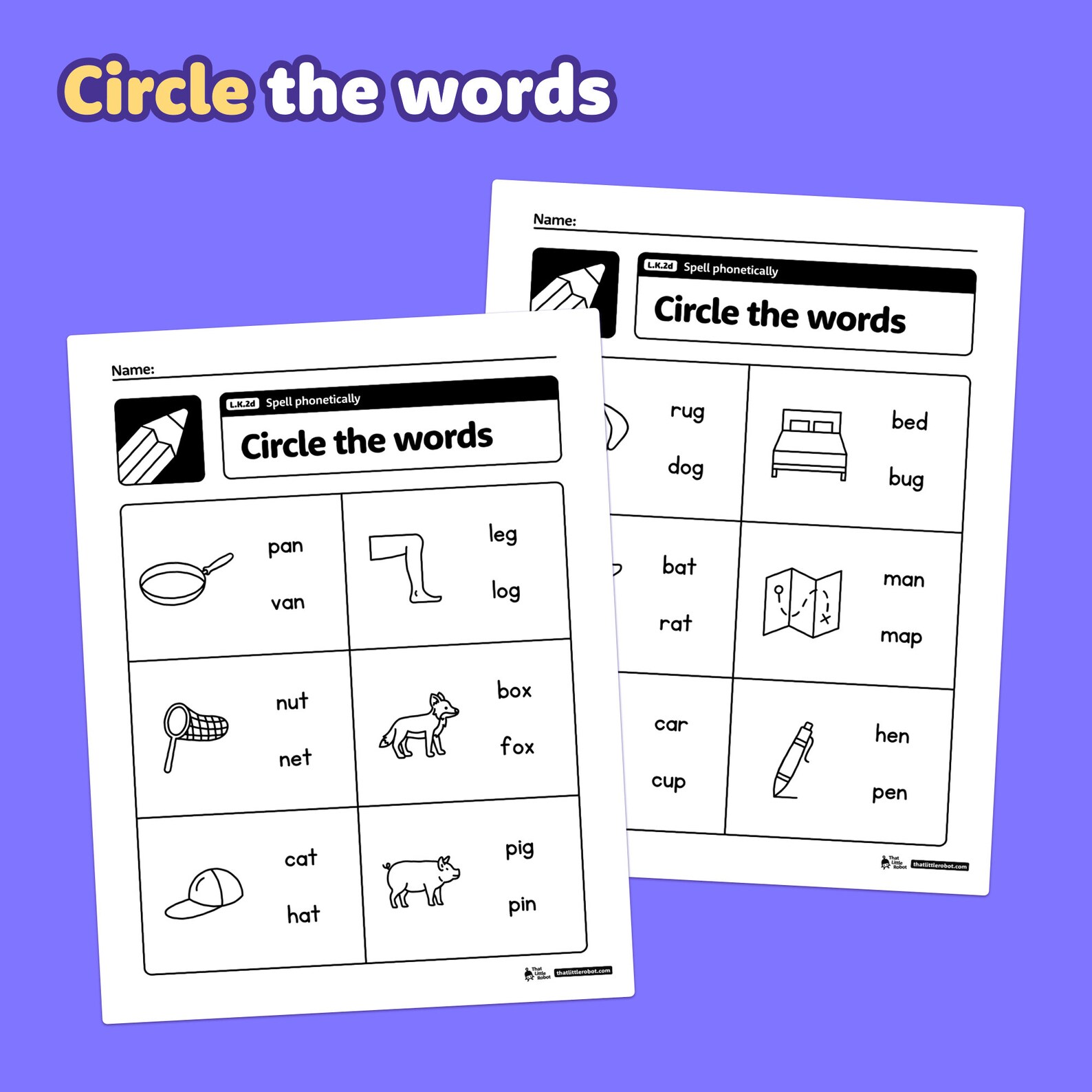 Spell Phonetically Worksheets & Activities | Kindergarten CVC Words and ...