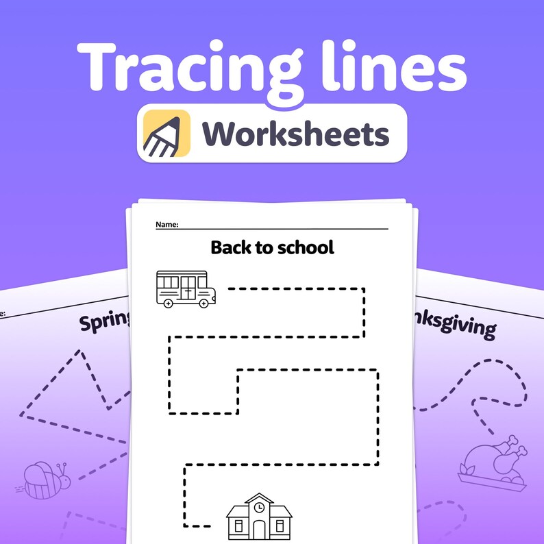 Fine Motor Skills Tracing Lines Worksheets | All-year Seasons and ...
