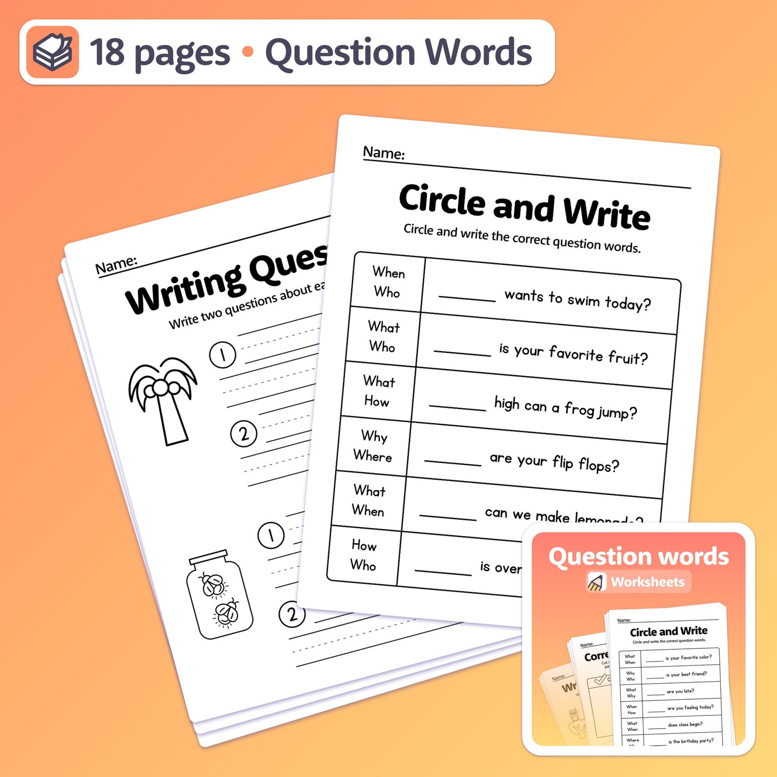 Grammar Bundle Kindergarten Grammar, 1st Grade Grammar, 2nd Grade ...
