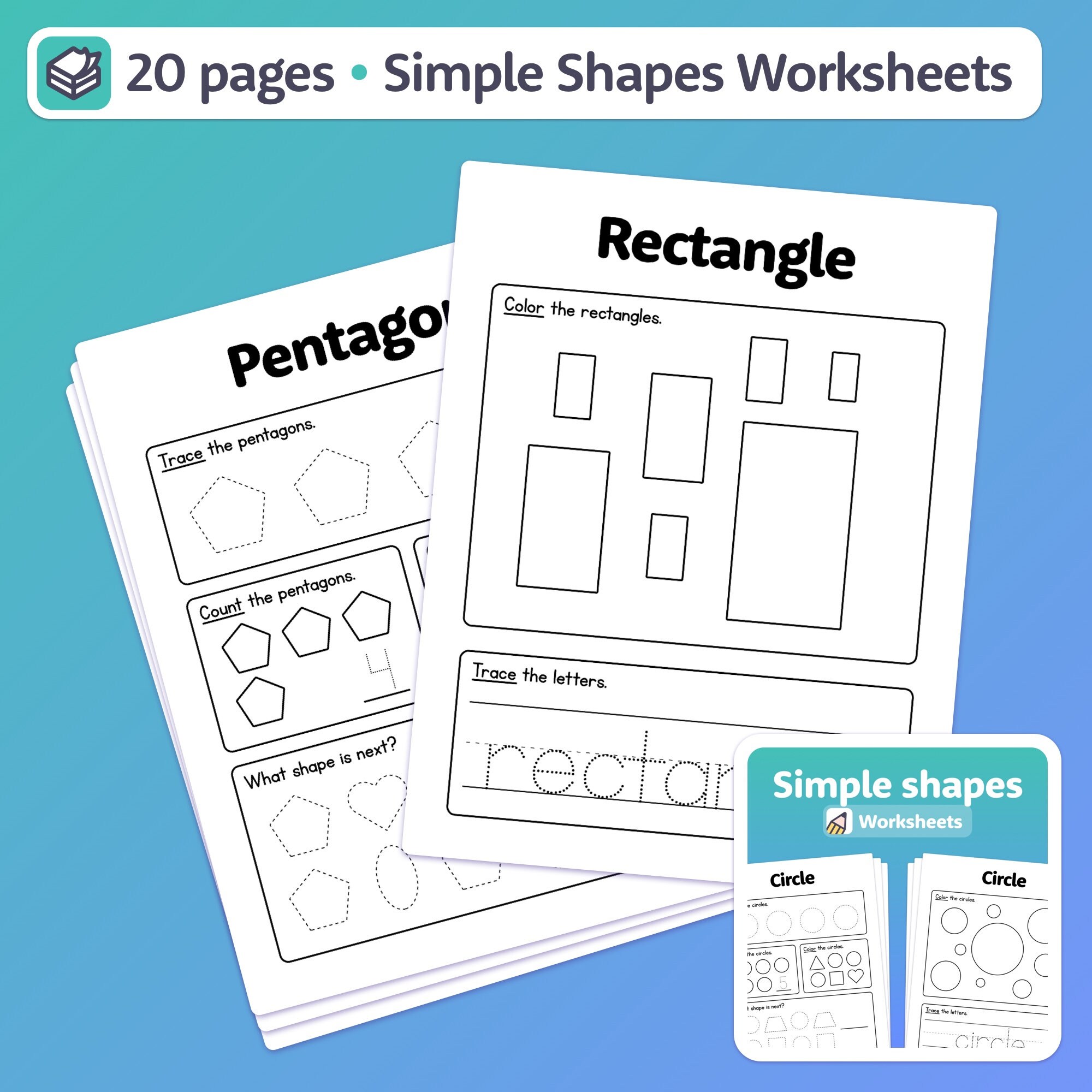 2D Shapes BUNDLE | Kindergarten Shapes, 1st Grade Shapes, 2nd Grade ...