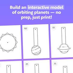 Planet Orbit Craft | No Prep Solar System Craft, Sun & Solar System ...