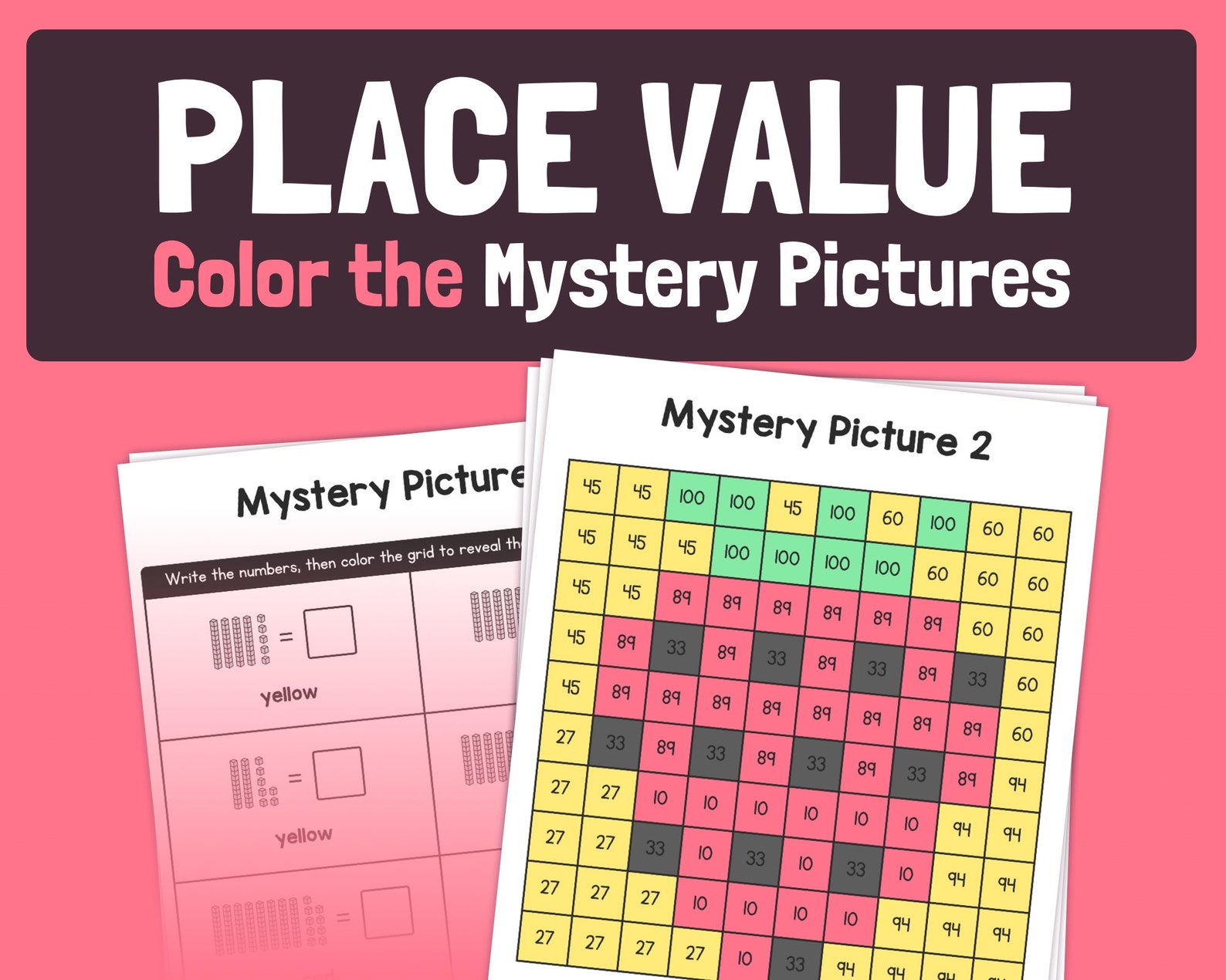 Place Value Worksheets 1st 2nd 3rd Grade Place Value - Etsy