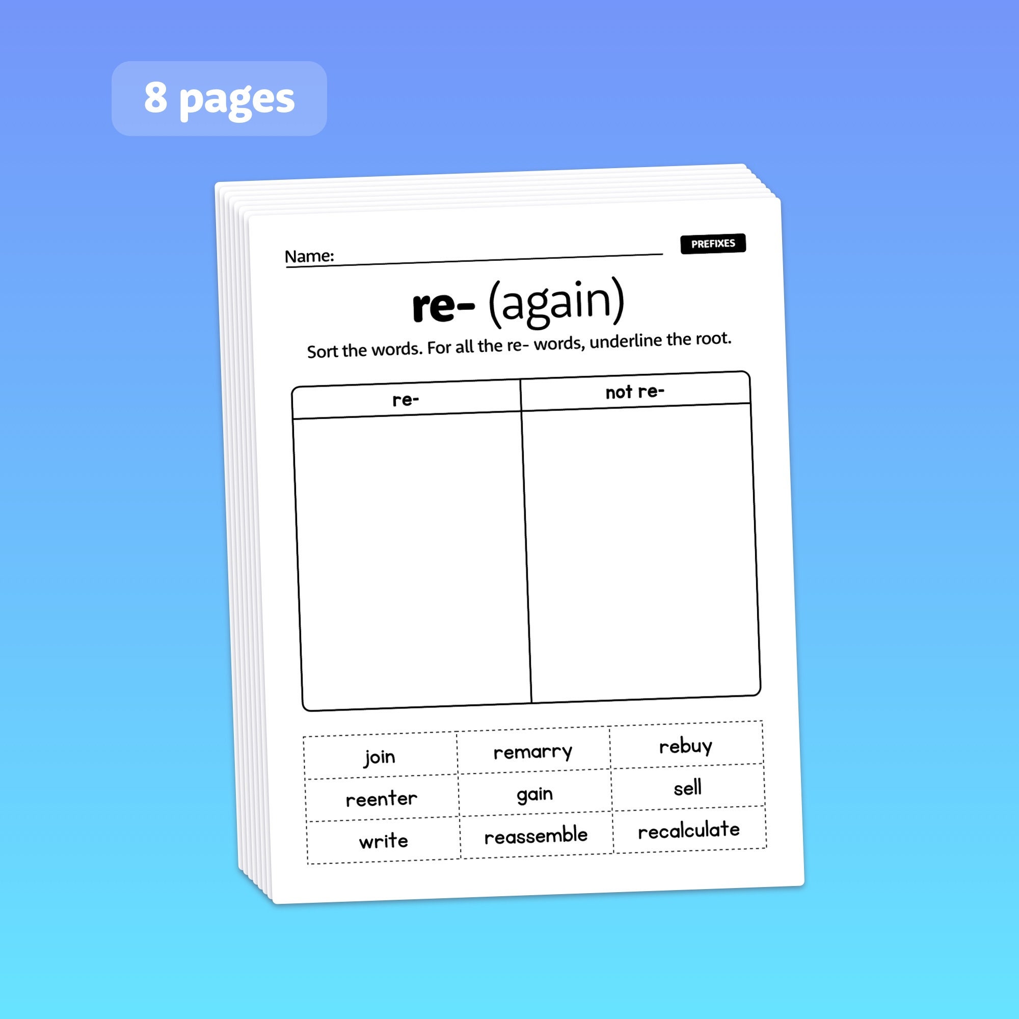 2nd & 3rd Grade Prefixes and Suffixes Worksheets | Grammar Worksheets ...