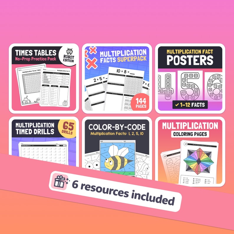 Multiplication Bundle | 2nd, 3rd, 4th Grade Multiplication Worksheets ...