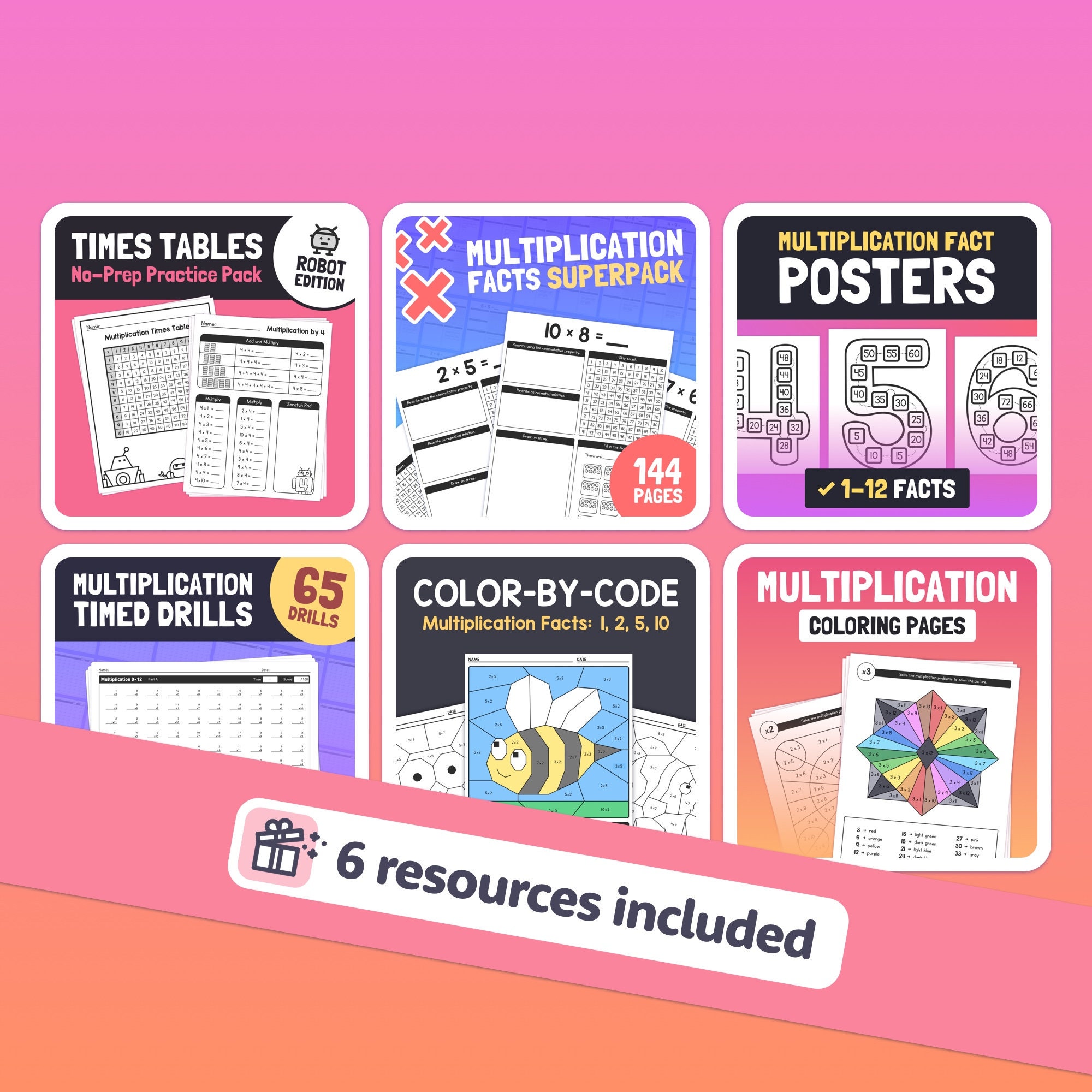 Multiplication Bundle | 2nd, 3rd, 4th Grade Multiplication Worksheets ...