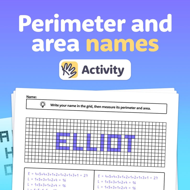 Perimeter and Area Activity | 3rd & 4th Grade Math Center | No Prep ...