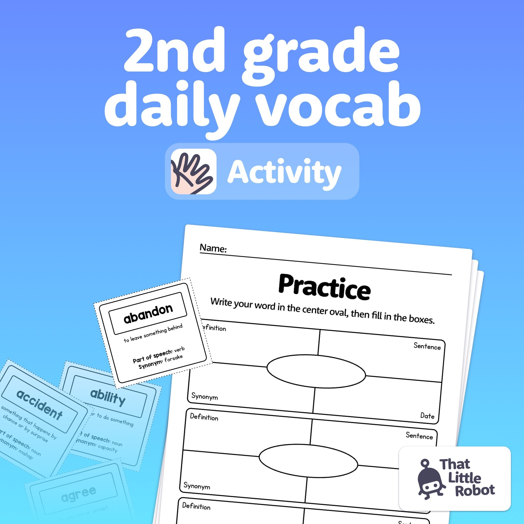 2nd Grade Vocabulary | 2nd Grade Daily Vocab Word of the Day, 2nd Grade ...