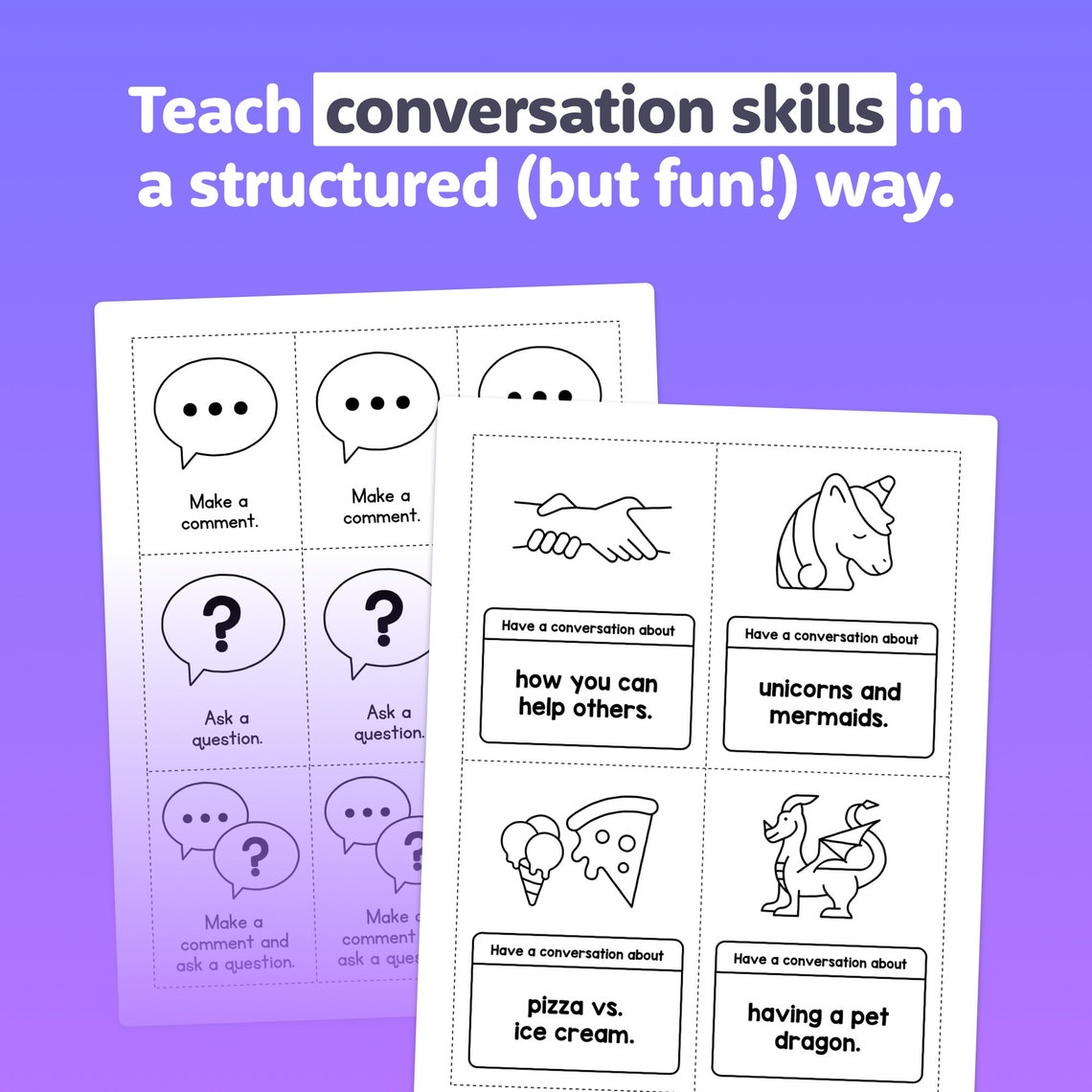Conversation Game | 1st, 2nd, & 3rd Grade Group Conversation Activity ...