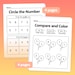 Comparing 1 Digit Numbers Worksheets | Greater Than, Less Than, Equals ...