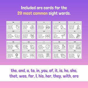 Sight Words Flash Cards | Kindergarten, 1st, 2nd Grade Fluency Guided ...