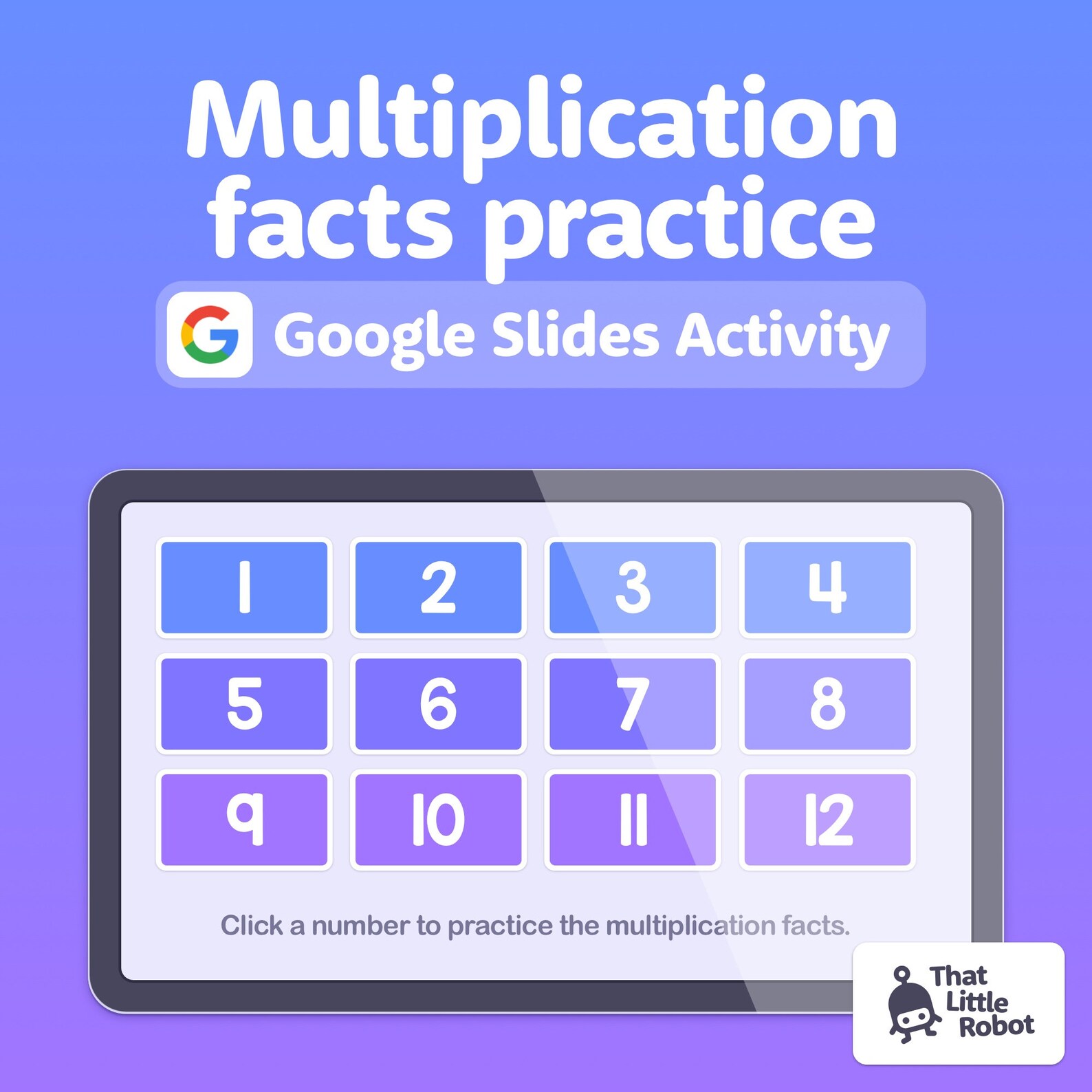 Multiplication Facts Practice | Multiplication Facts for Google Slides ...