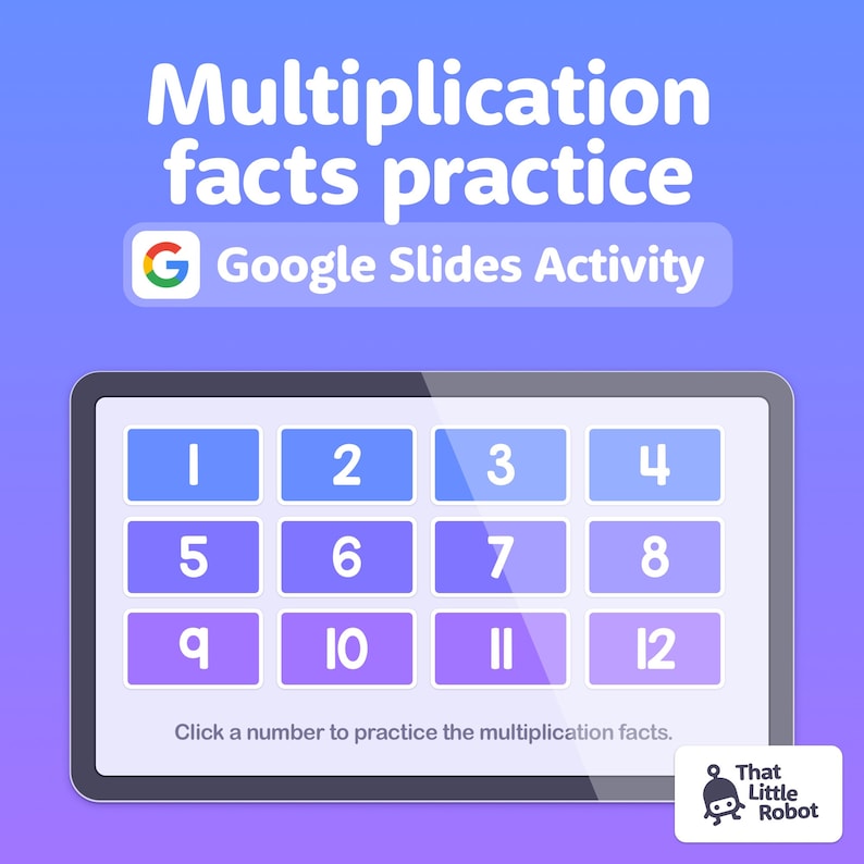 Multiplication Facts Practice | Multiplication Facts for Google Slides ...