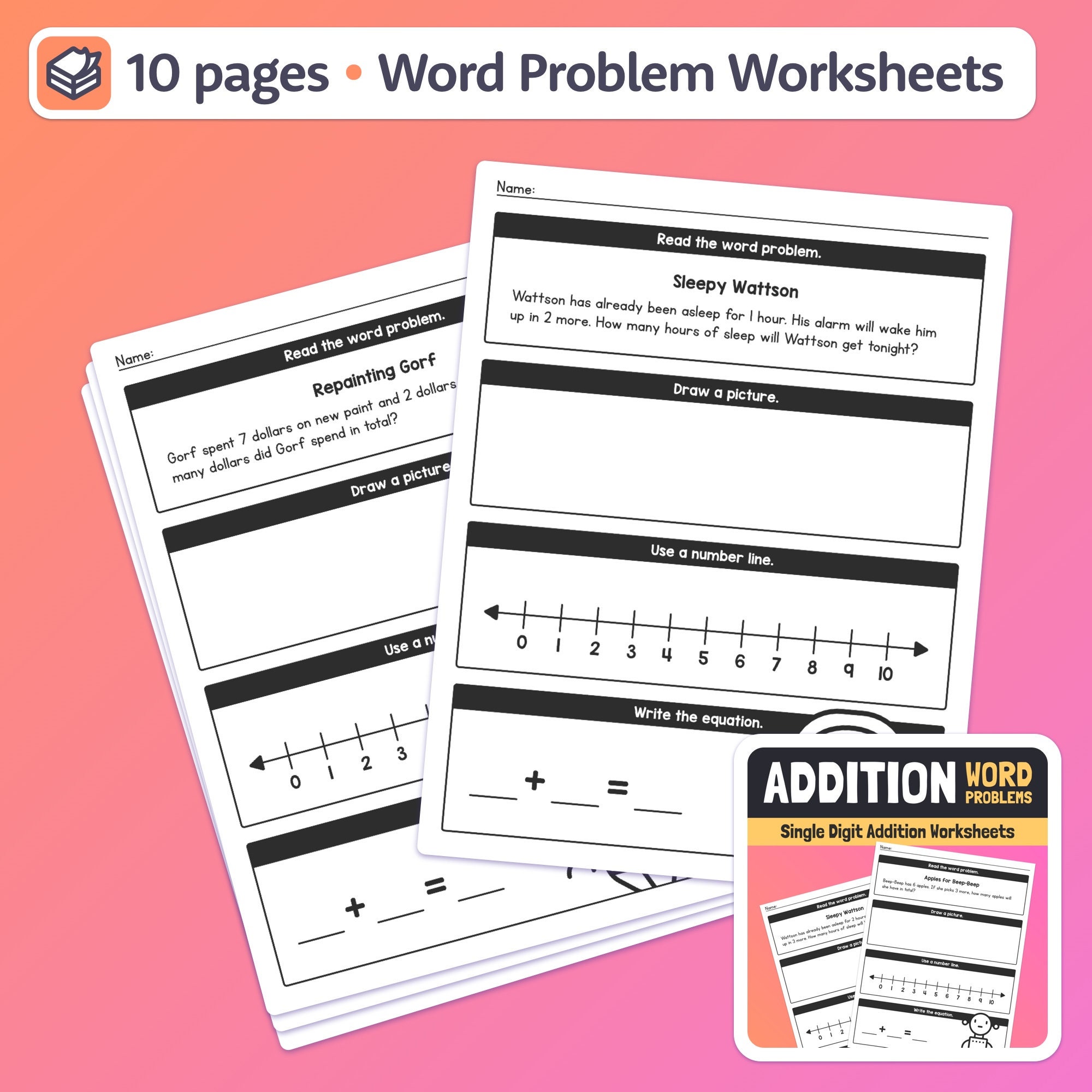 Addition to 10 Bundle | Kindergarten Addition, 1st Grade Addition ...